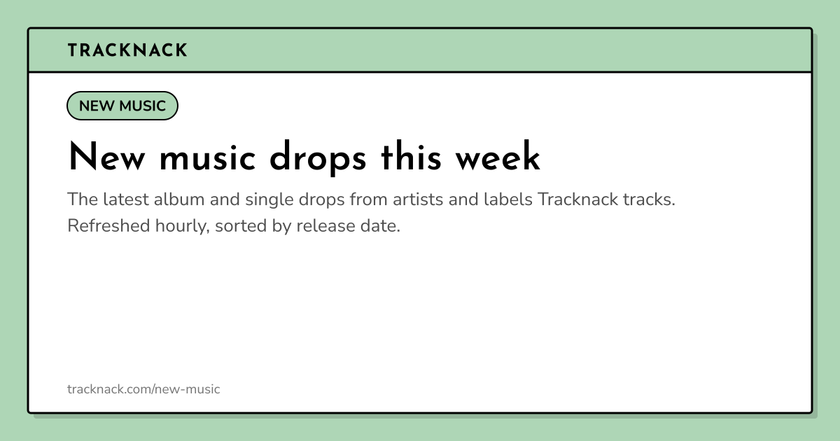 New music drops this week